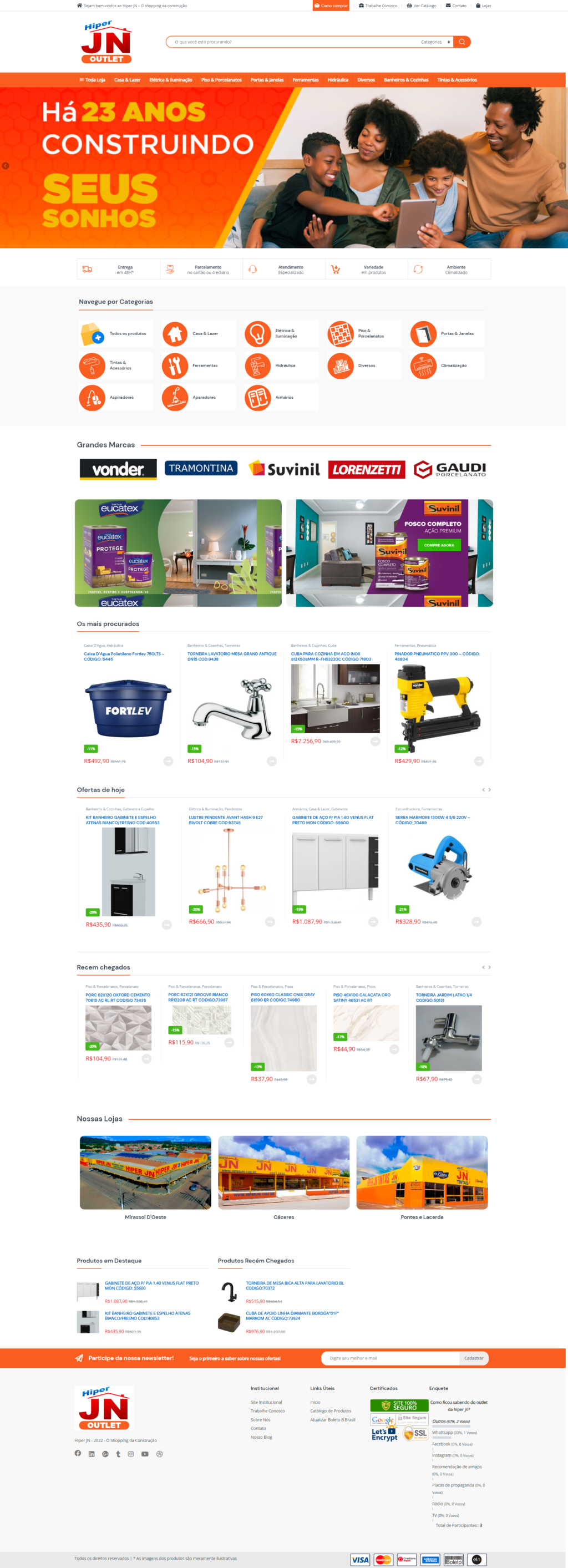 Novidade! A Hiper JN lança novo site: o Hiper JN Outlet - Blog HiperJN